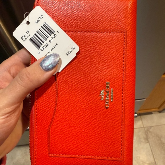 Coach | Bags | Brand New Red Coach Wallet | Poshmark